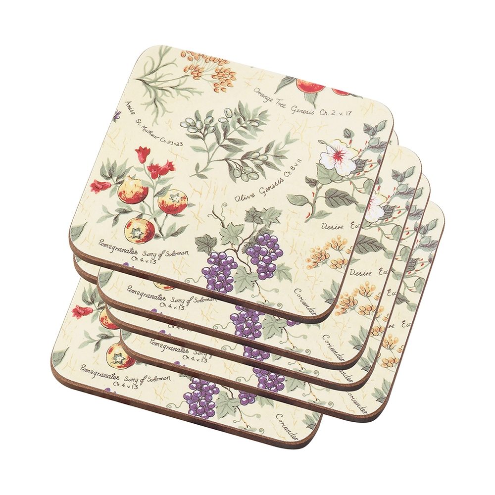 INSPIRATIONS CORK BACKED COAST COASTERS SET OF 6 - Eddingtons