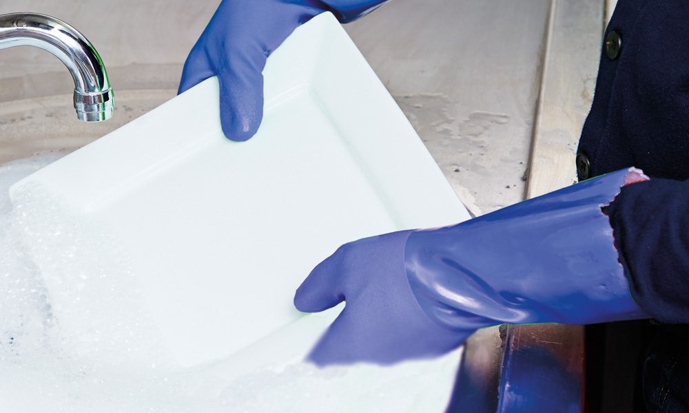 TRUE BLUE WASHING UP GLOVES - Eddingtons