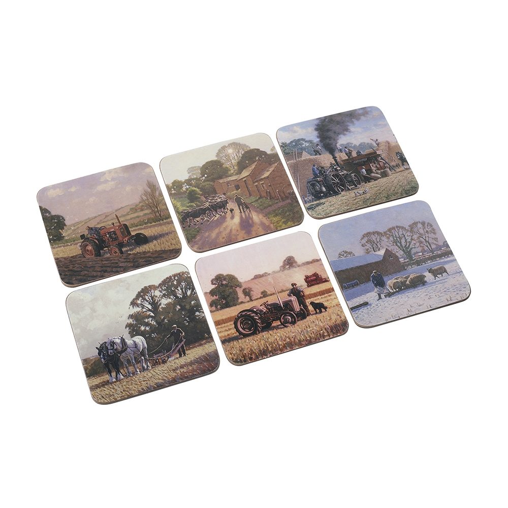 COUNTRY LIFE CORK BACKED COASTERS SET OF 6 - Eddingtons